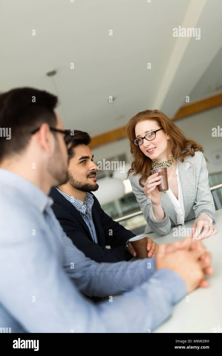 Picture of business people discussing in their company Stock Photo - Alamy