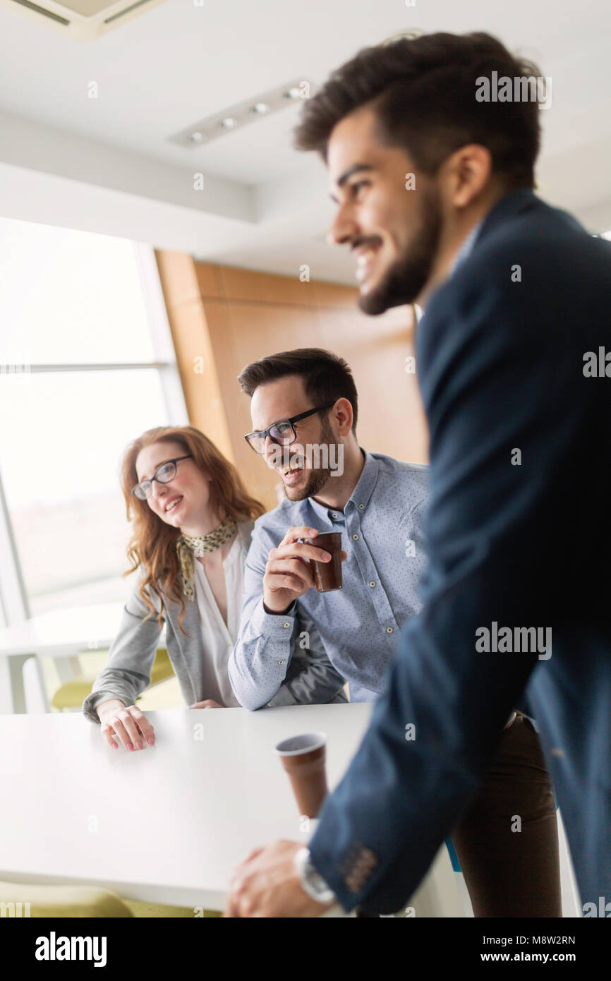 Business people having fun in office Stock Photo - Alamy