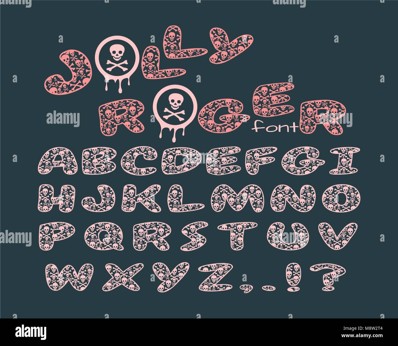 Decorative alphabet vector font Stock Vector Image & Art - Alamy