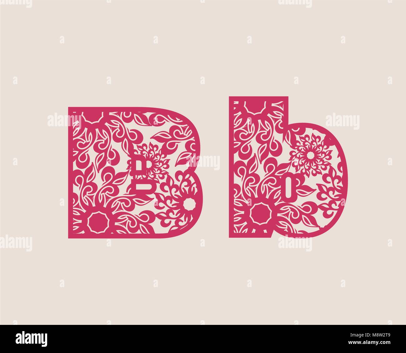 Decorative alphabet vector font Stock Vector Image & Art - Alamy