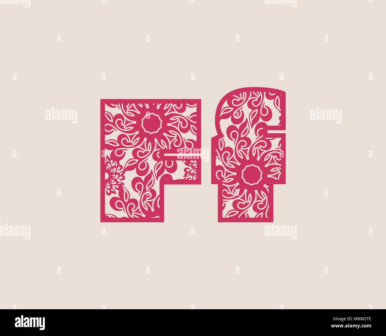 Decorative alphabet vector font Stock Vector Image & Art - Alamy