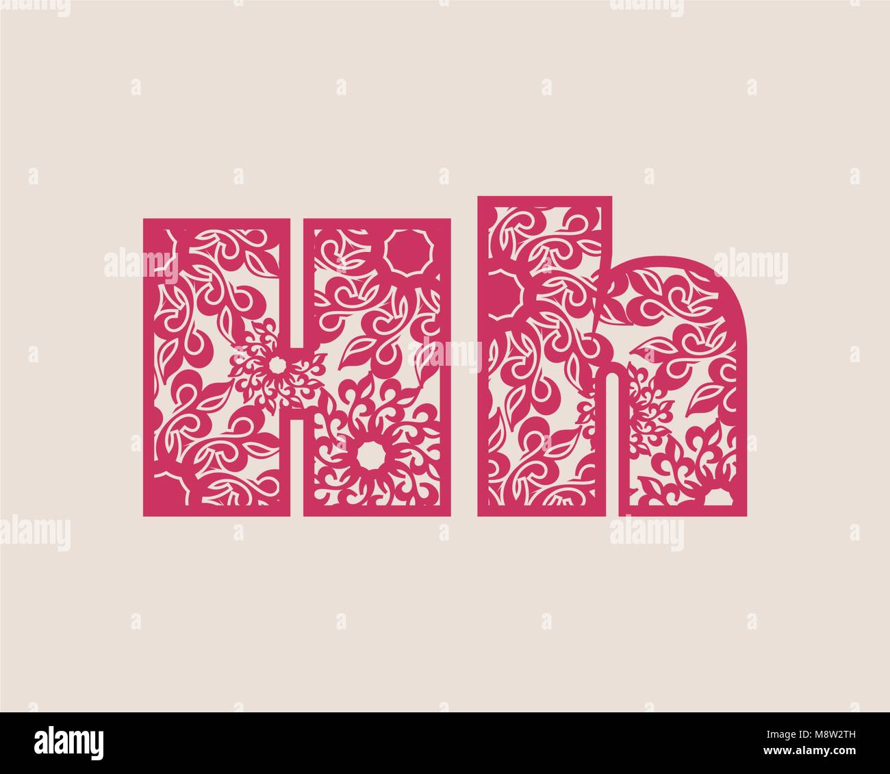 Decorative alphabet vector font Stock Vector Image & Art - Alamy