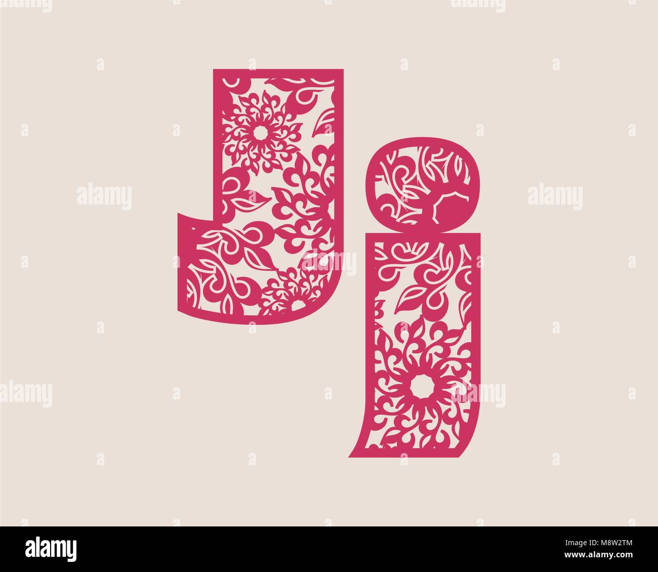 Decorative alphabet vector font Stock Vector Image & Art - Alamy