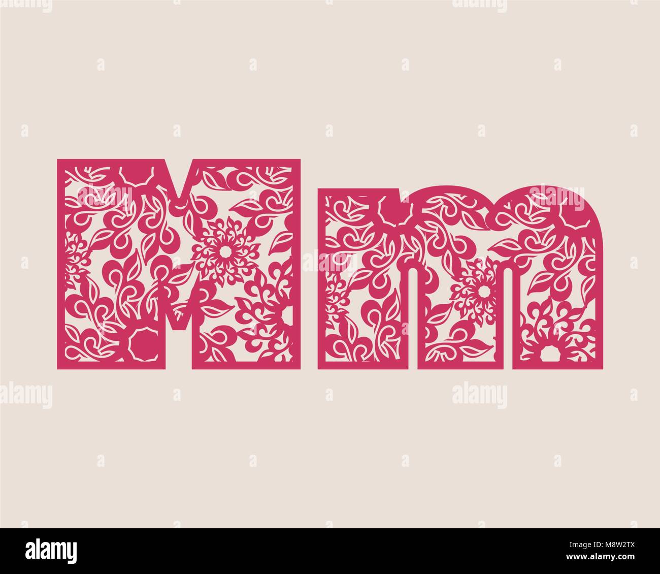 Decorative alphabet vector font Stock Vector Image & Art - Alamy