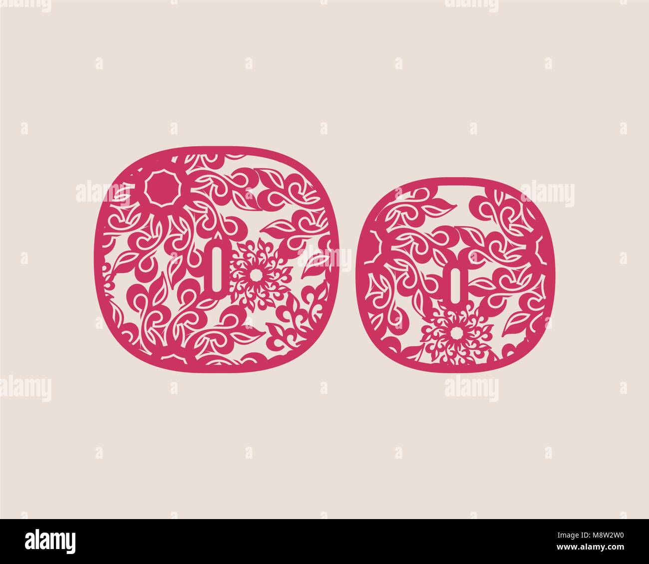 Decorative alphabet vector font Stock Vector Image & Art - Alamy