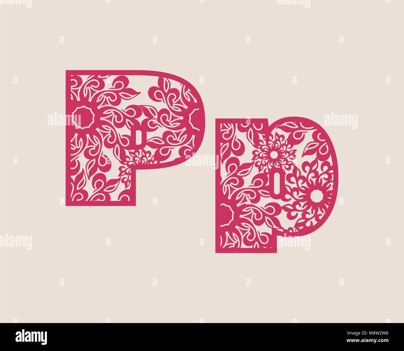Decorative alphabet vector font Stock Vector Image & Art - Alamy