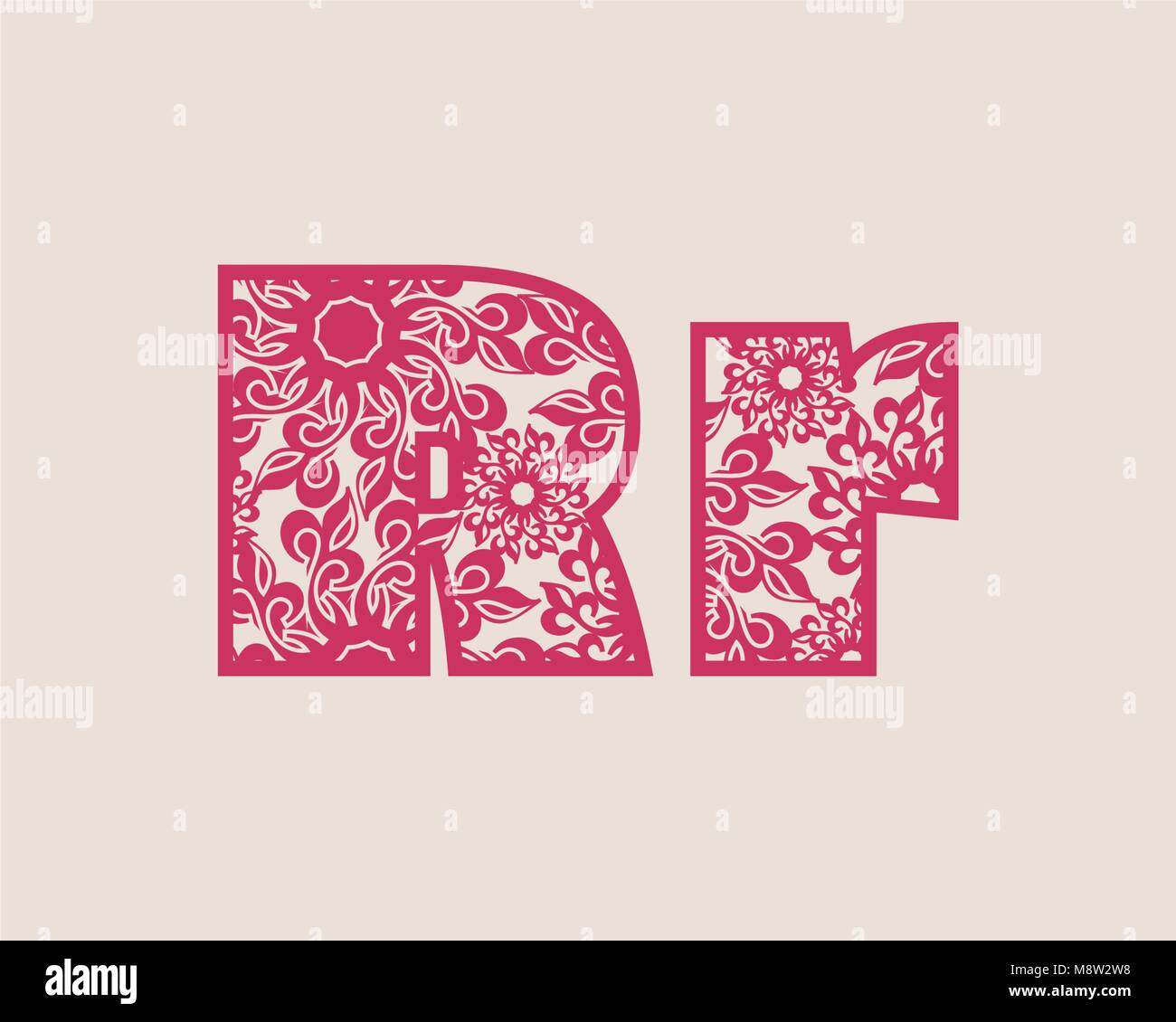 Decorative alphabet vector font Stock Vector Image & Art - Alamy