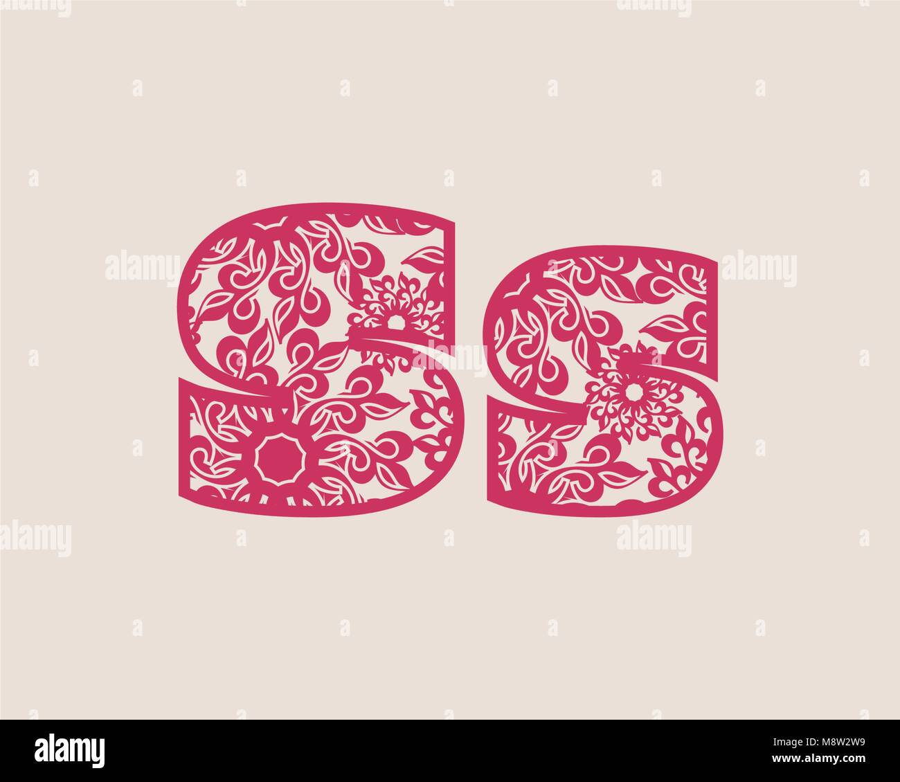 Decorative alphabet vector font Stock Vector Image & Art - Alamy