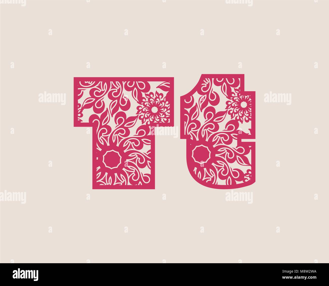 Decorative alphabet vector font Stock Vector Image & Art - Alamy