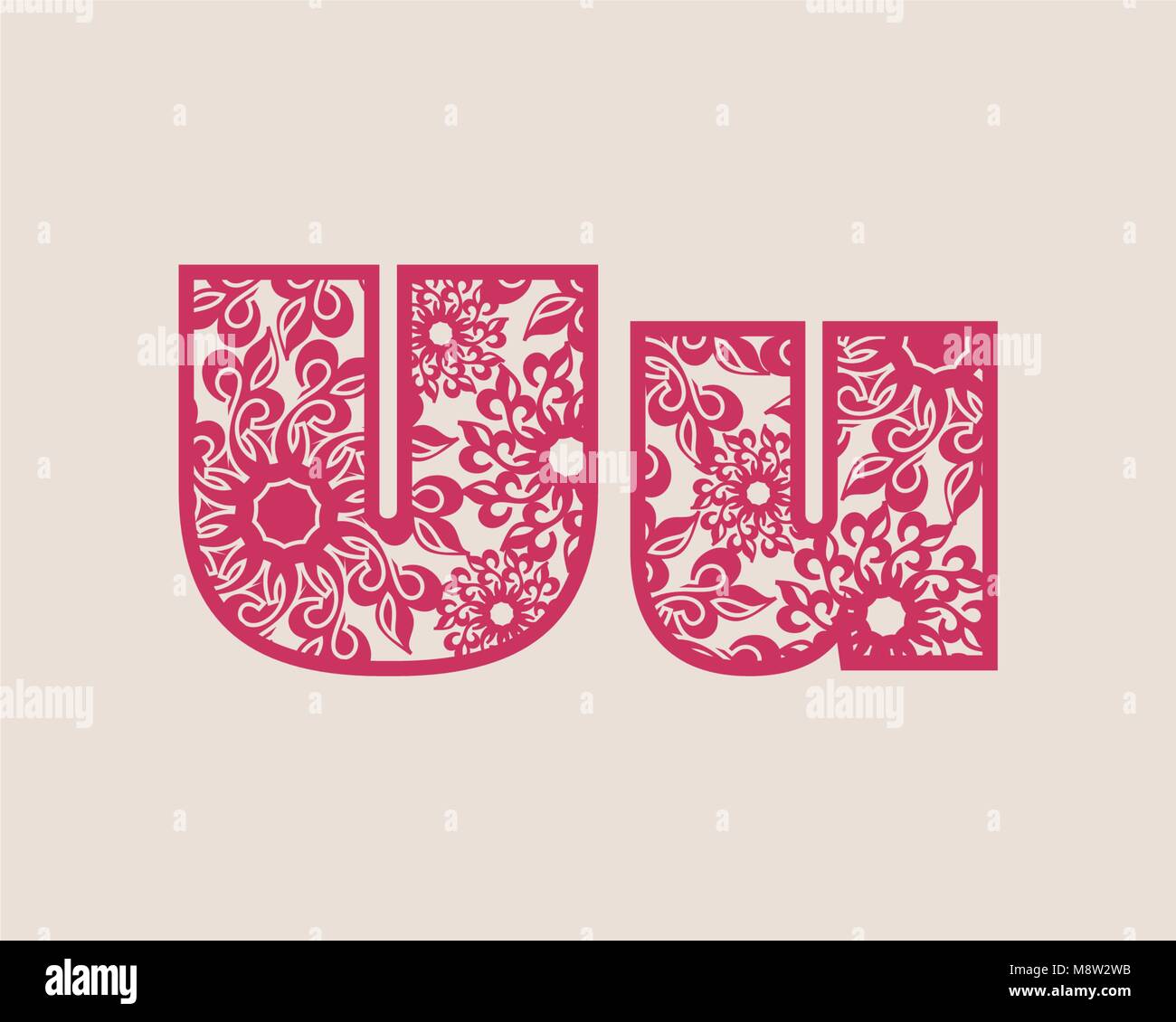 Decorative alphabet vector font Stock Vector Image & Art - Alamy