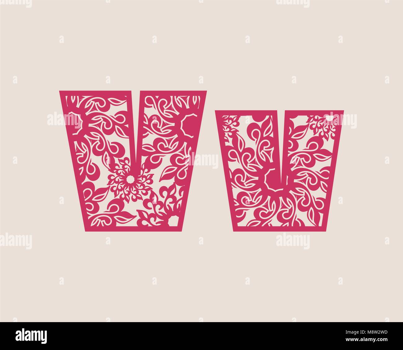 Decorative alphabet vector font Stock Vector Image & Art - Alamy