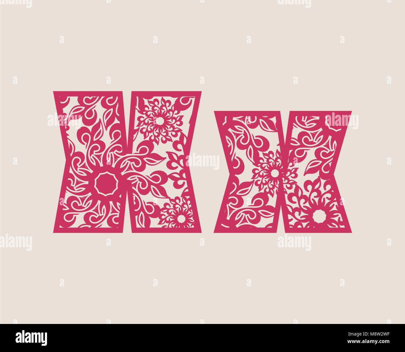 Decorative alphabet vector font Stock Vector Image & Art - Alamy