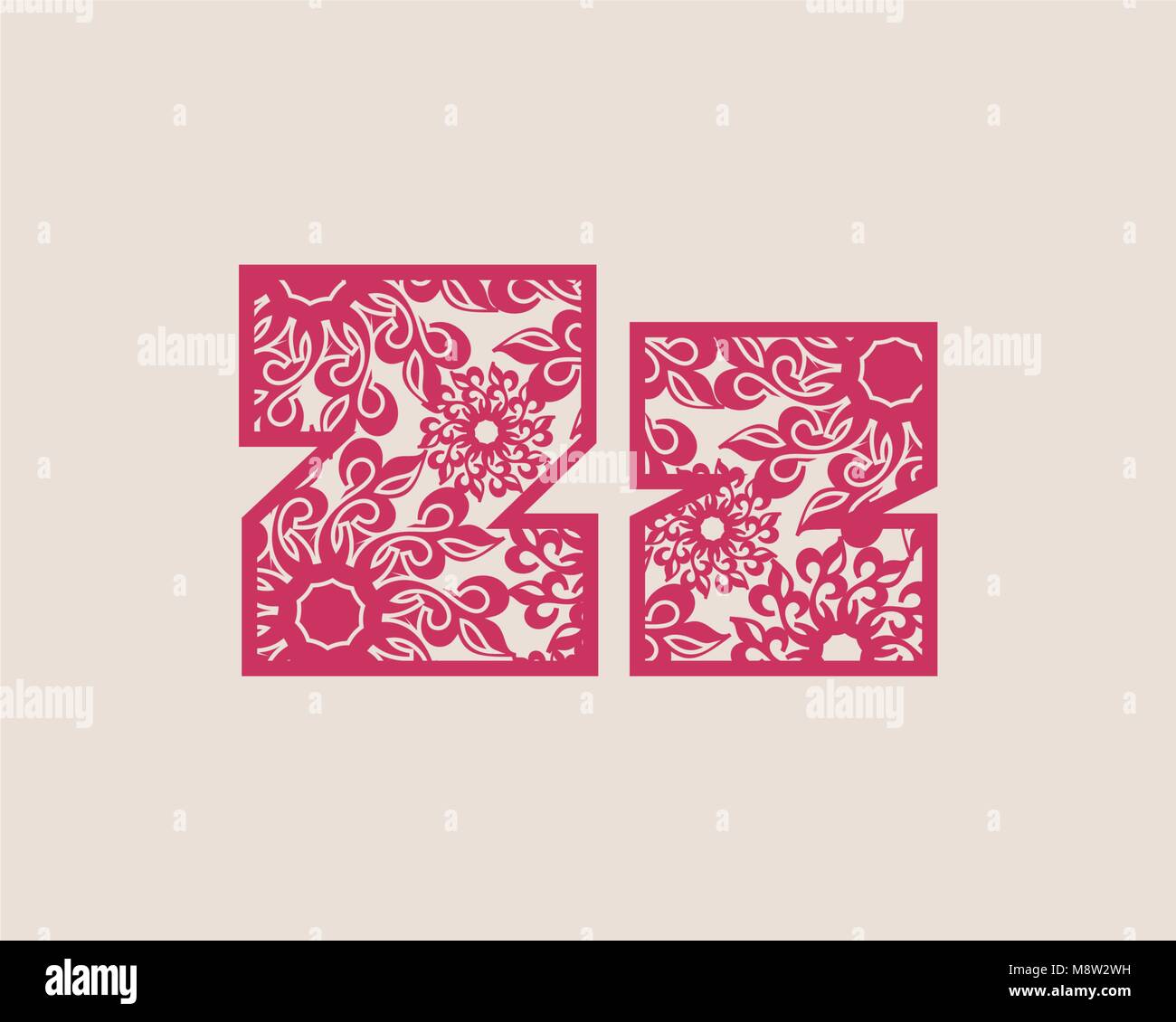 Decorative alphabet vector font Stock Vector Image & Art - Alamy