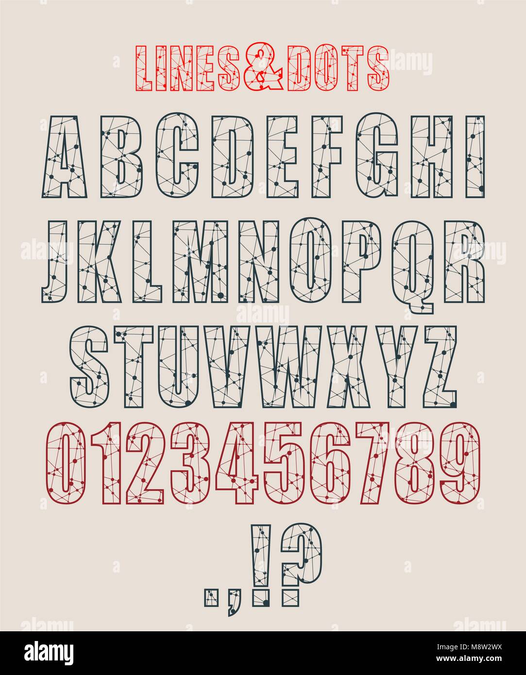 Decorative alphabet vector font Stock Vector Image & Art - Alamy