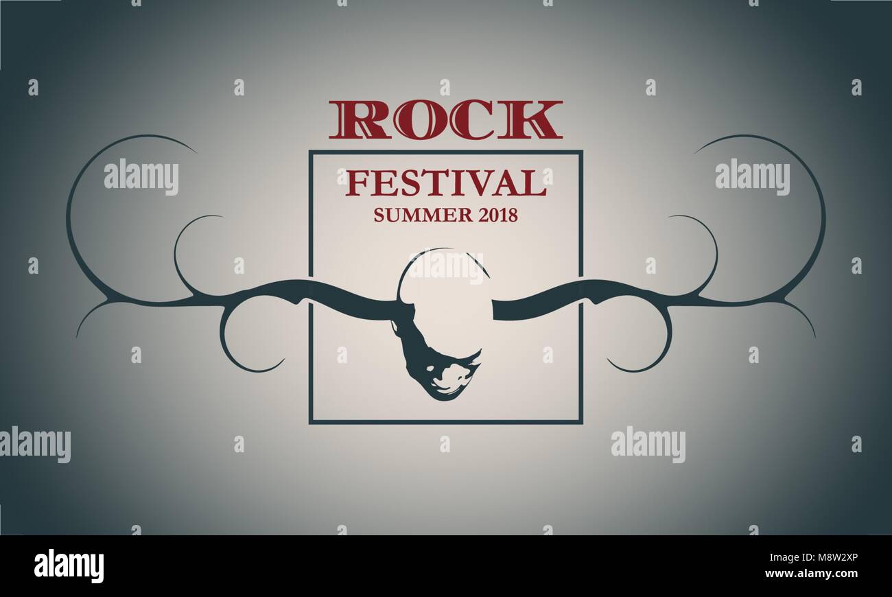 Creative Rock music poster template Stock Vector Image & Art - Alamy