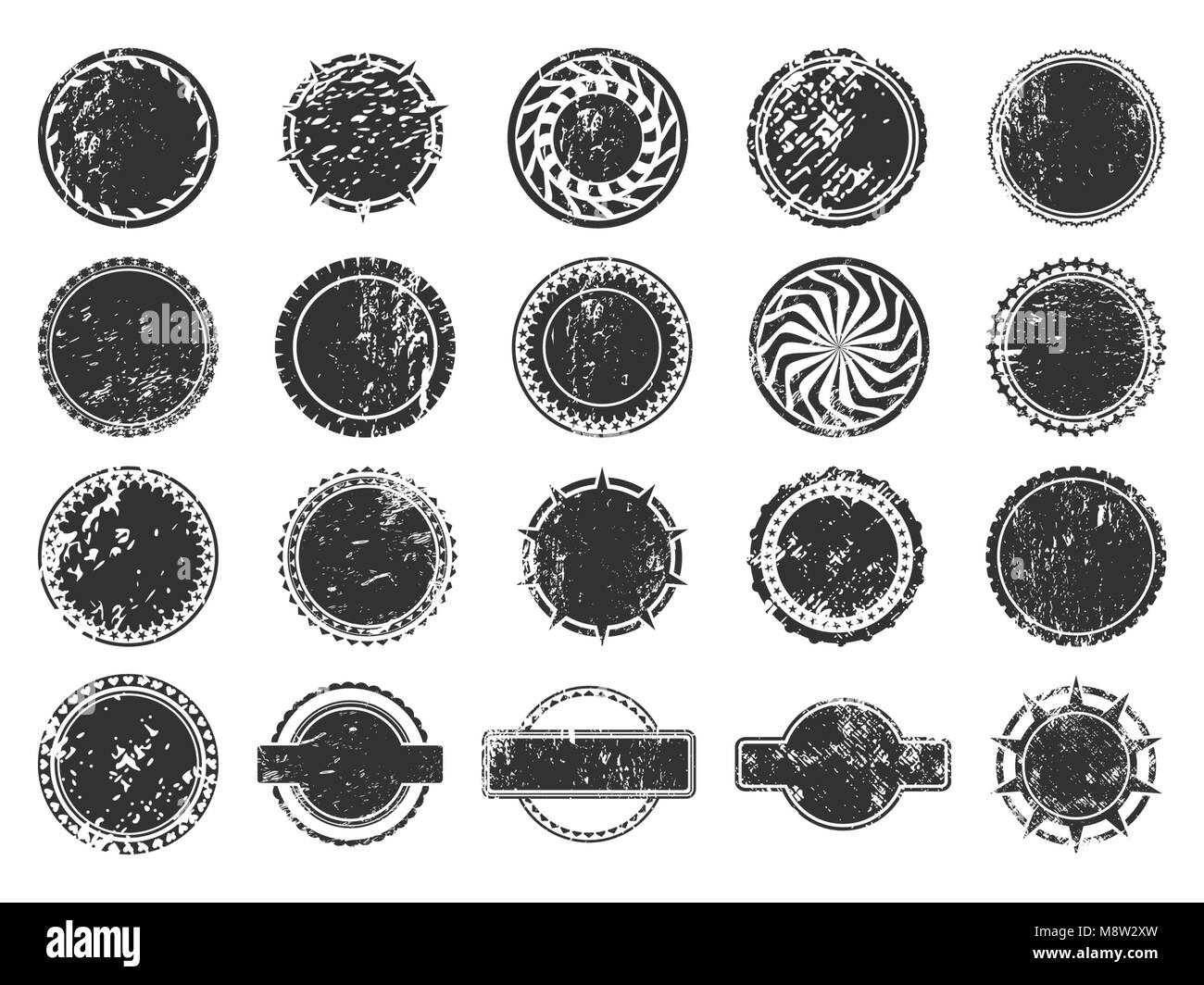 stamps and stickers icons set Stock Vector Image & Art - Alamy