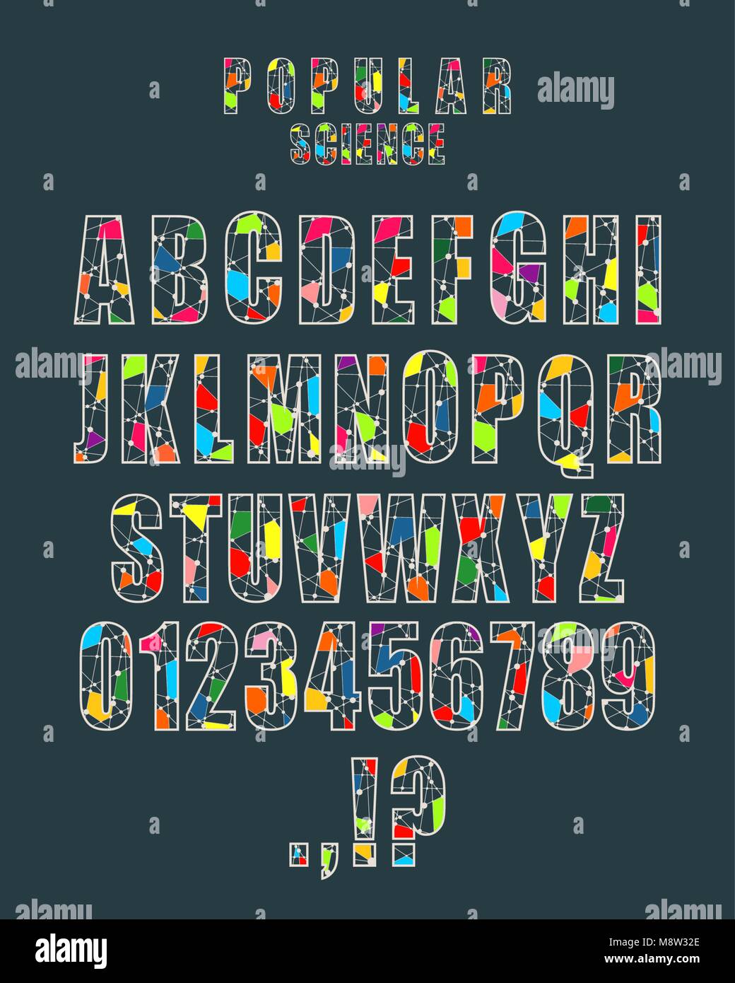 Decorative alphabet vector font Stock Vector Image & Art - Alamy