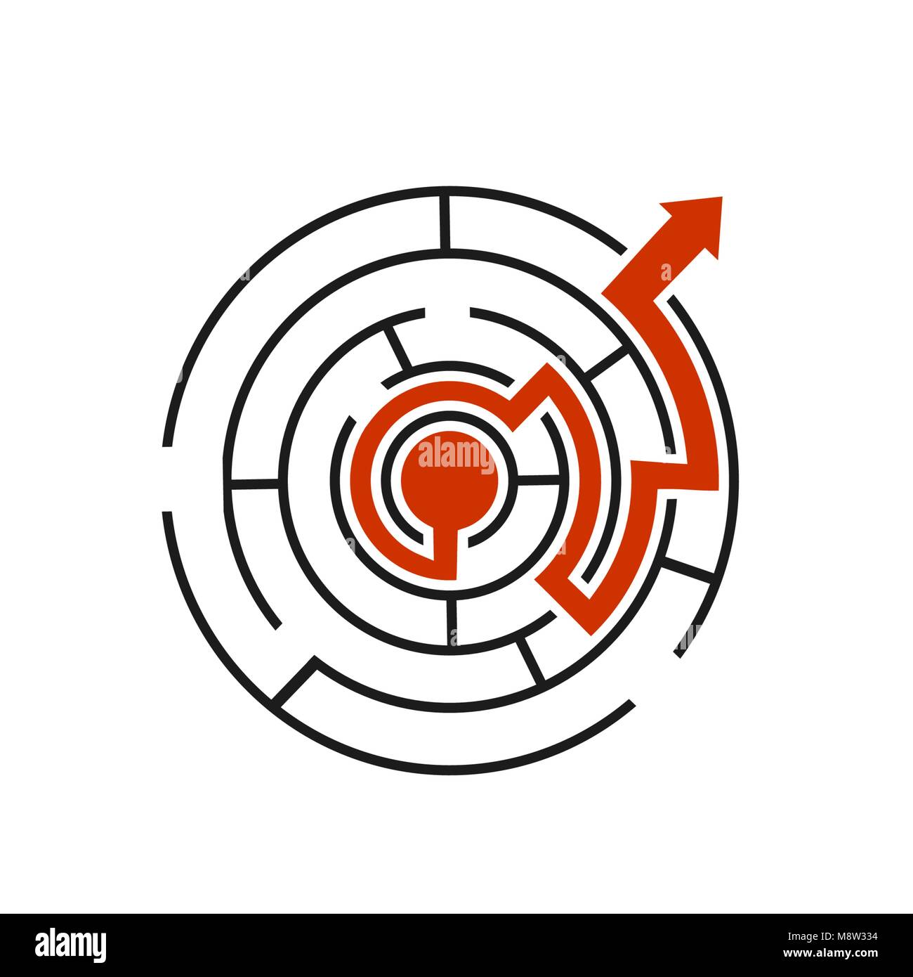 Seek path Stock Vector Images - Alamy