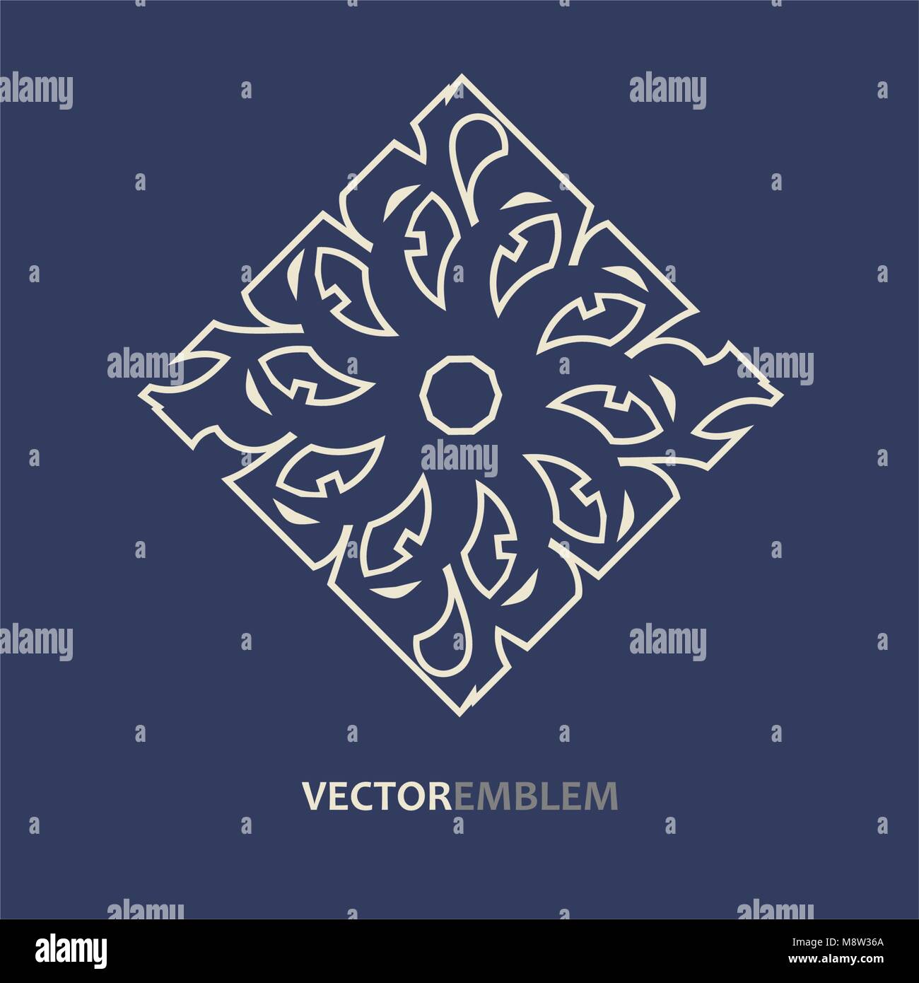Abstract rhomb emblem Stock Vector Image & Art - Alamy