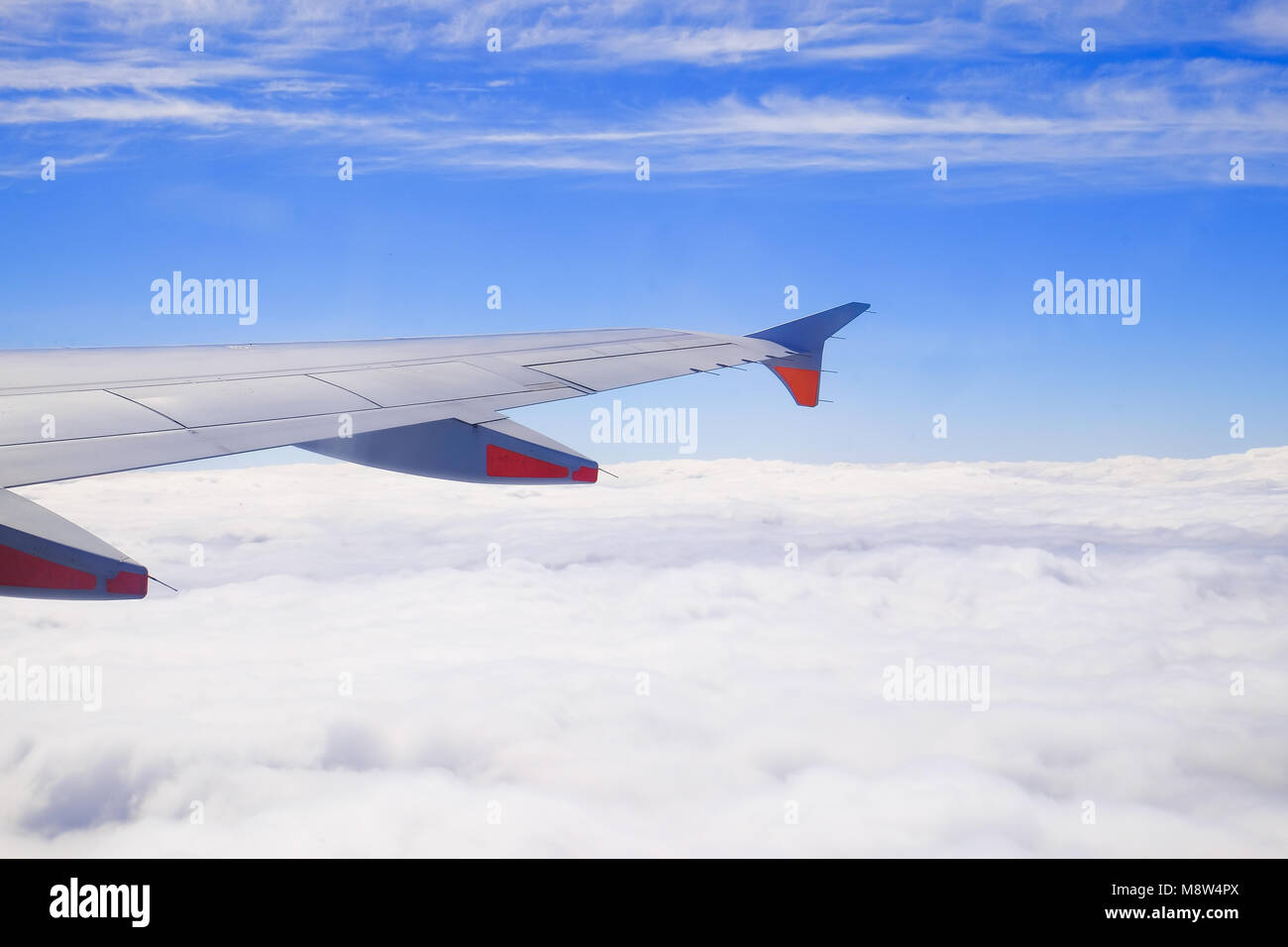 White clouds, view from above air plane window Stock Photo - Alamy