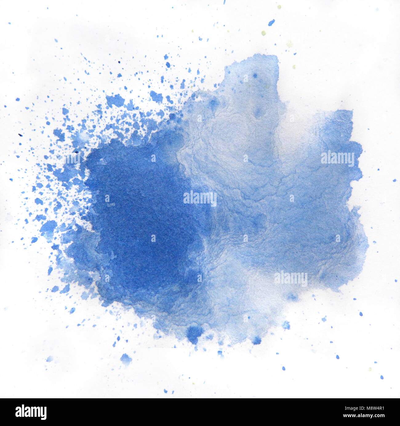 Blue Watercolor Splatter Texture