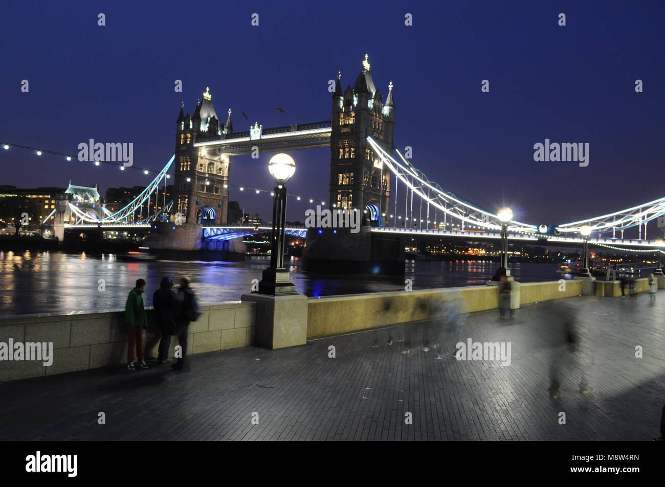 Tower Bridge from the South Bank Promenade, London, UK Stock Photo - Alamy