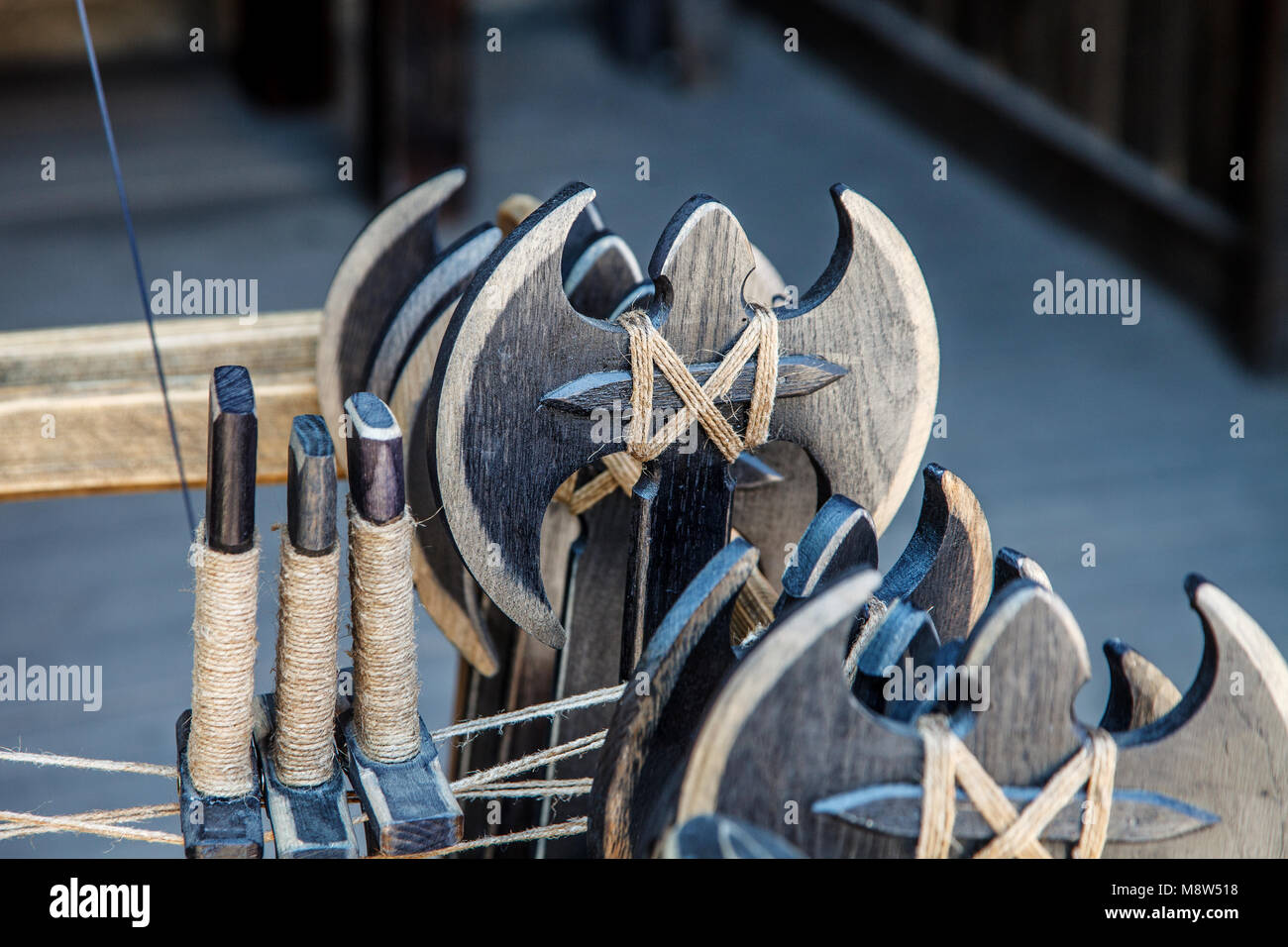 War symbol. Medieval weapons for close combat Stock Photo - Alamy