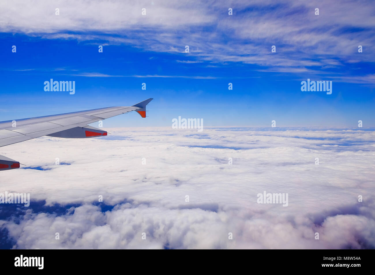 White clouds, view from above air plane window Stock Photo - Alamy
