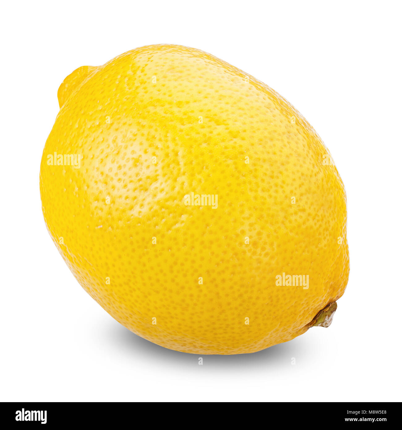 Fresh ripe lemons isolated on white background with clipping path Stock ...