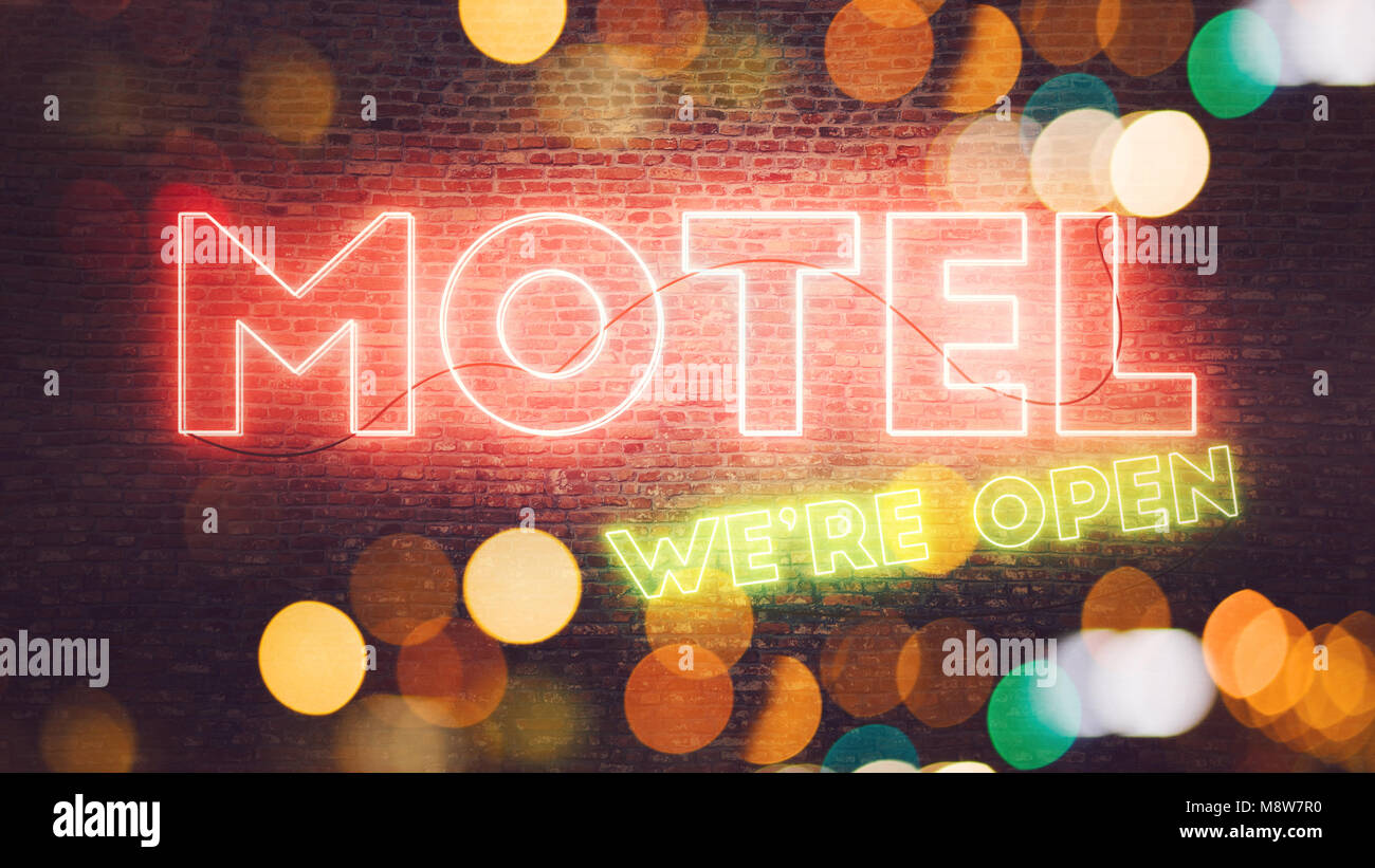 Motel Neon Sign High Resolution Stock Photography and Images - Alamy
