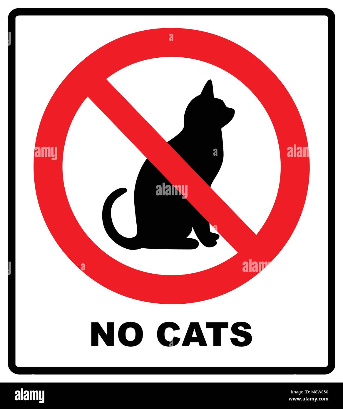 No cats. Prohibiting sign location or entry of pets at this point or ...
