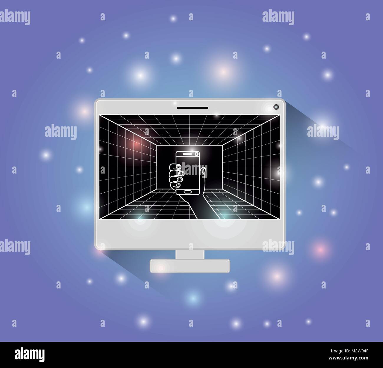 Cybernetic display Stock Vector Images - Alamy