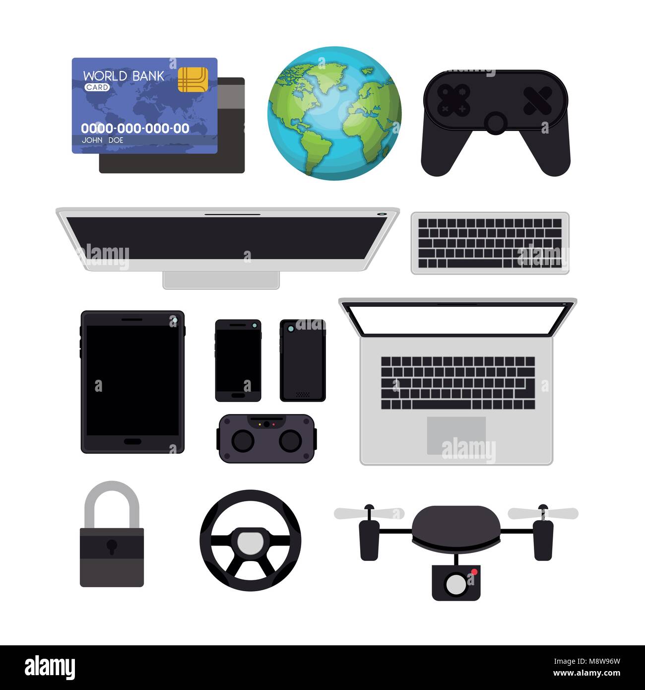 3d illustration earth electric Stock Vector Images - Alamy