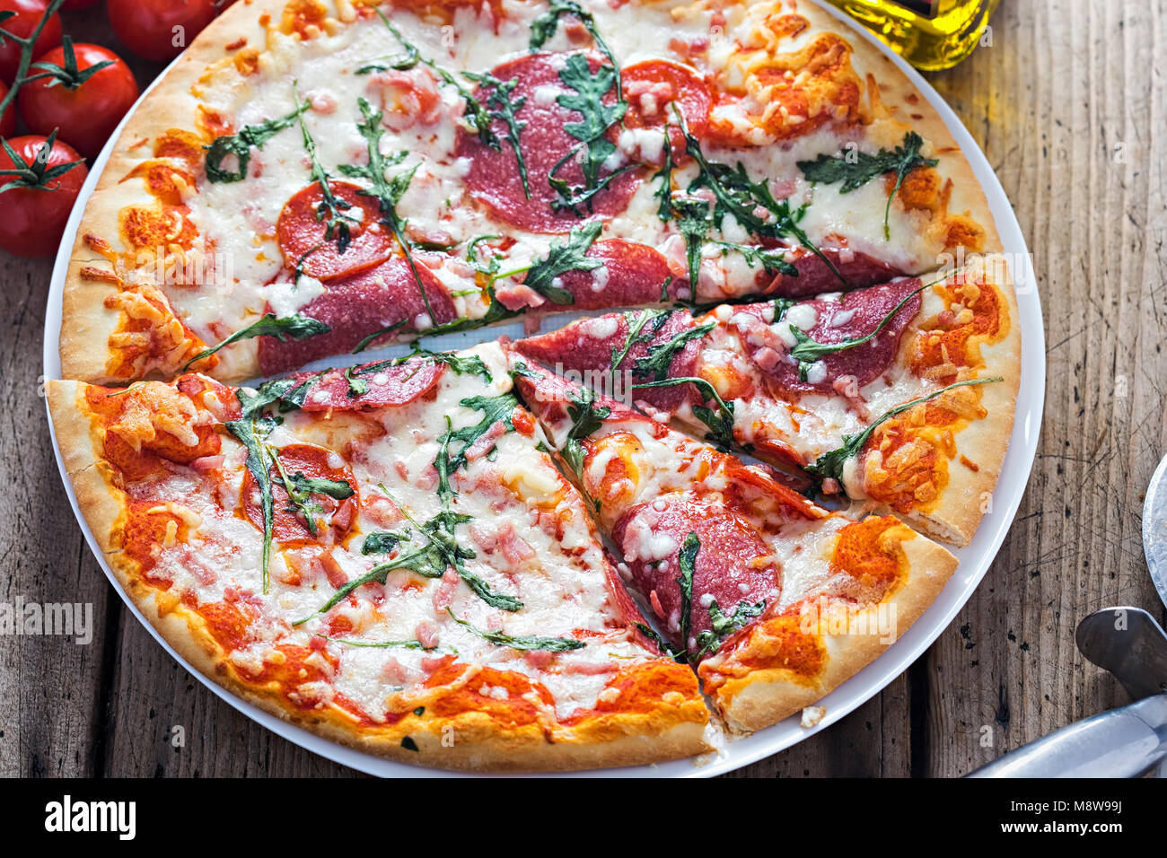 Stone baked pizza hi-res stock photography and images - Alamy