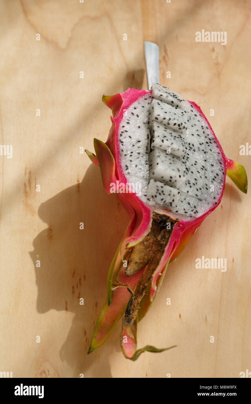 The close up of a fresh pitaya Stock Photo - Alamy