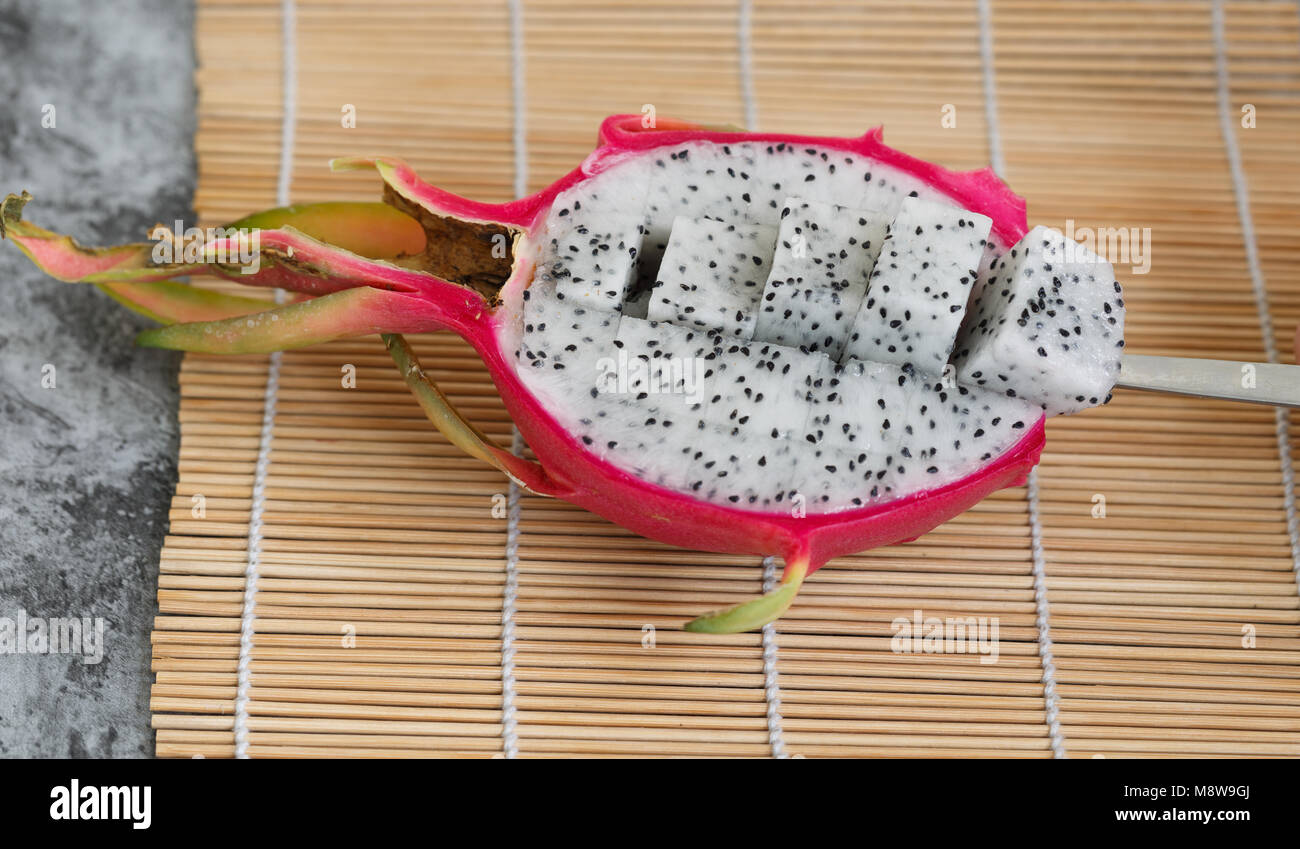 The close up of a fresh pitaya Stock Photo - Alamy