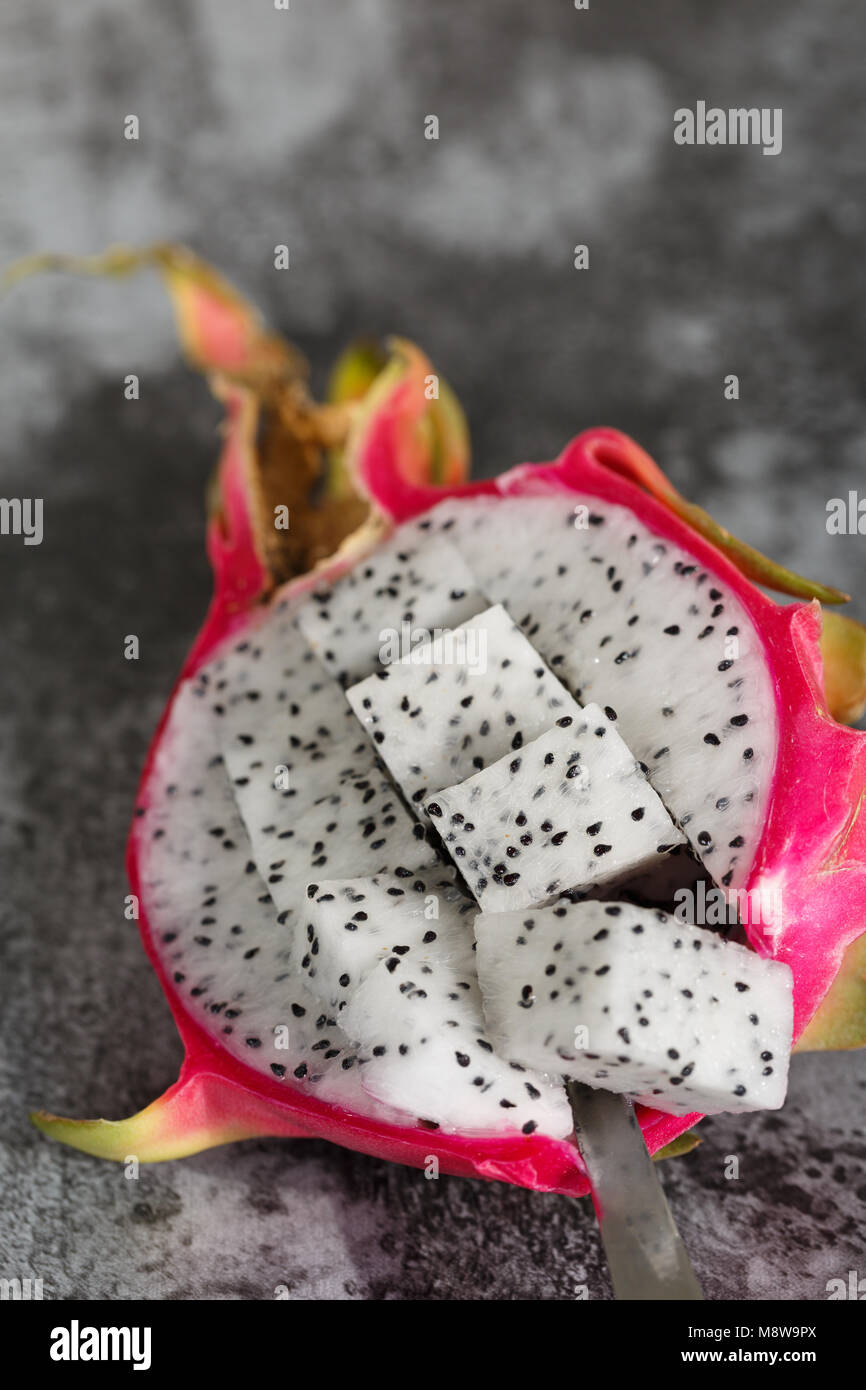 The close up of a fresh pitaya Stock Photo - Alamy