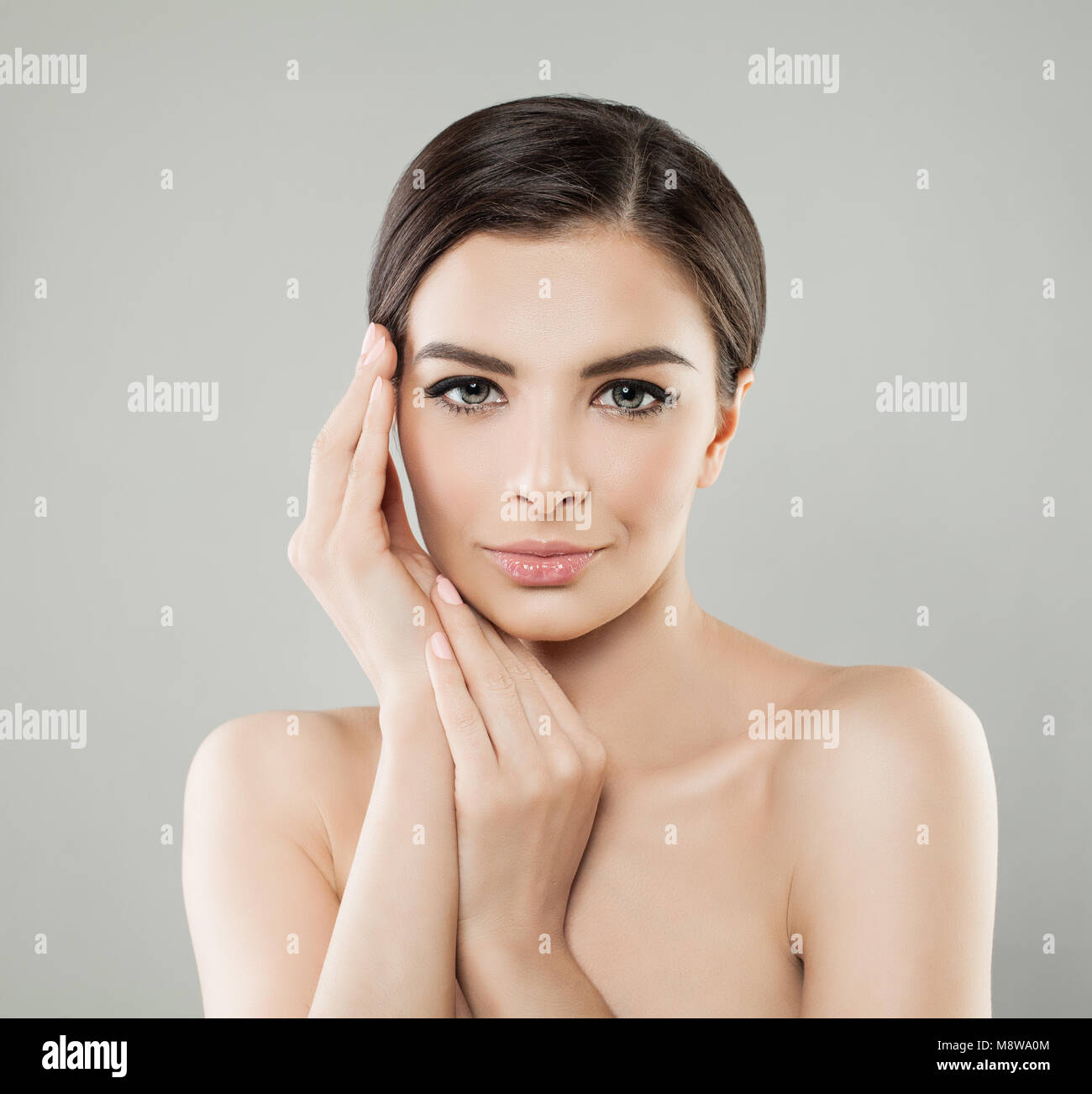 Spa Model Woman with Healthy Skin. Skincare Concept Stock Photo - Alamy