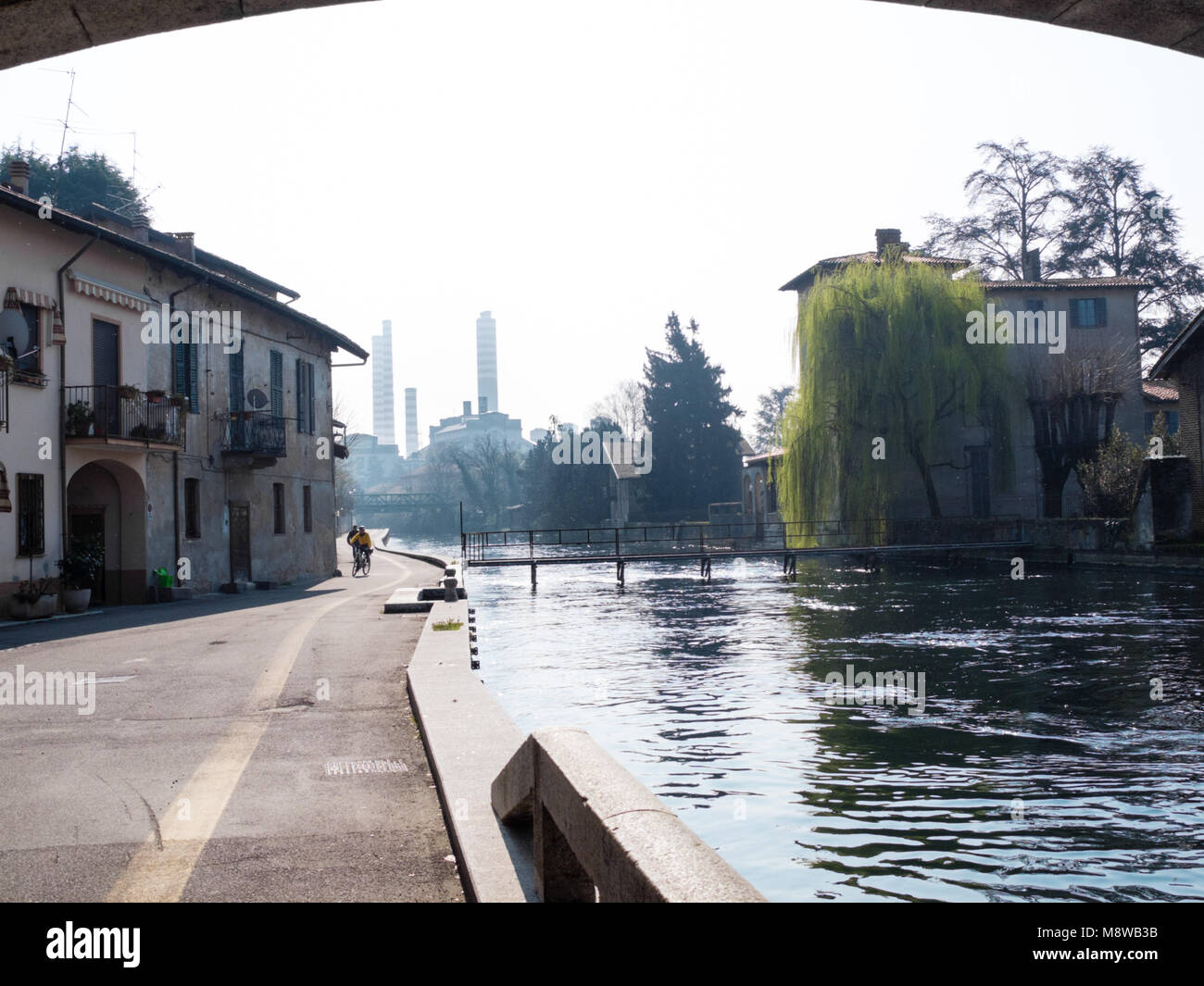 Turbigo-ITALY-03 12 2014, Turbigo thermoelectric power station on the ...