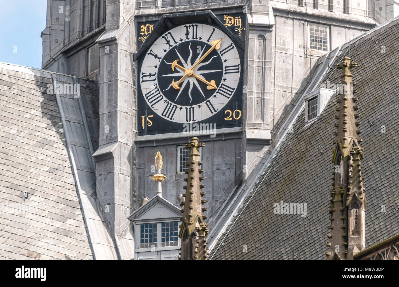 close up of a large clock of a Dutch cathedral Stock Photo - Alamy