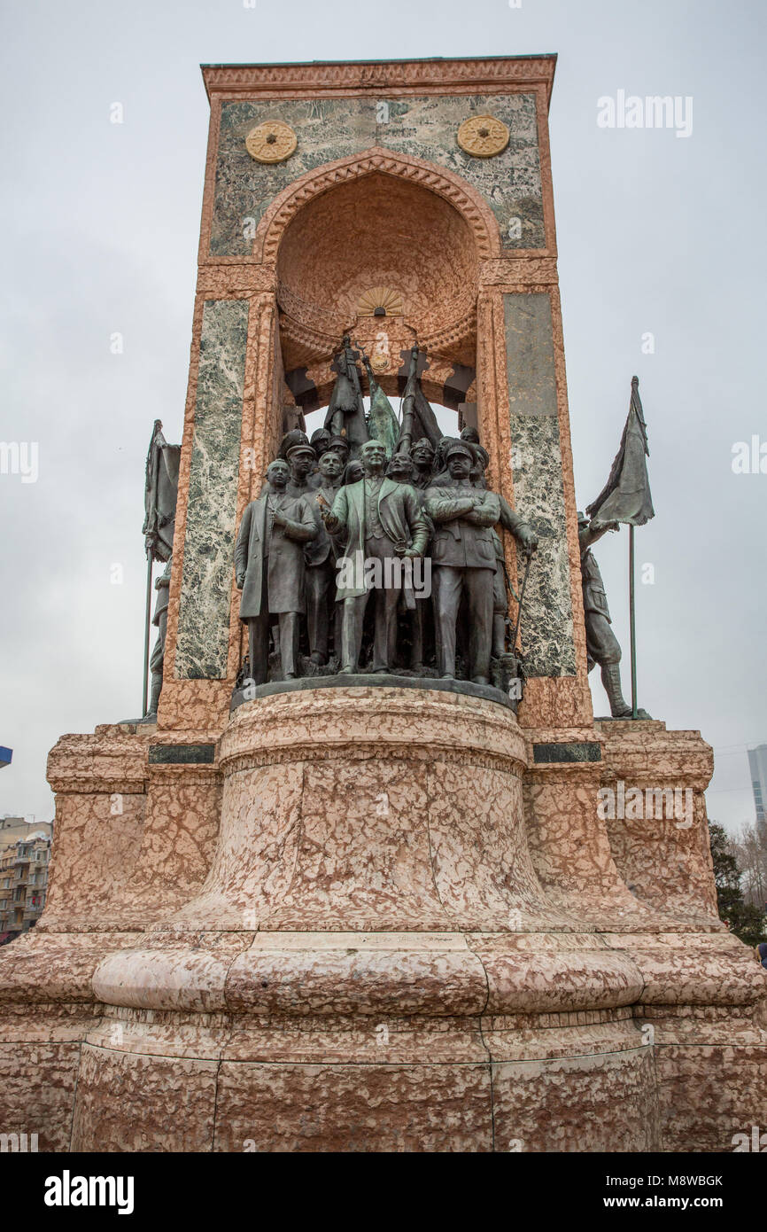 Statue in Taksim Square Stock Photo - Alamy