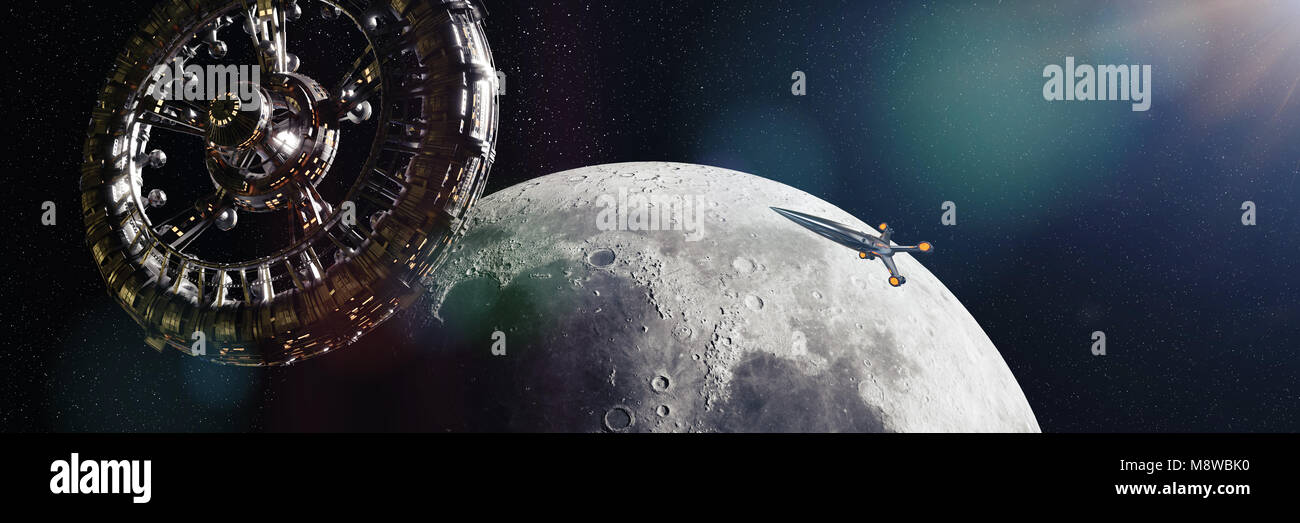 Futuristic Earth From Space