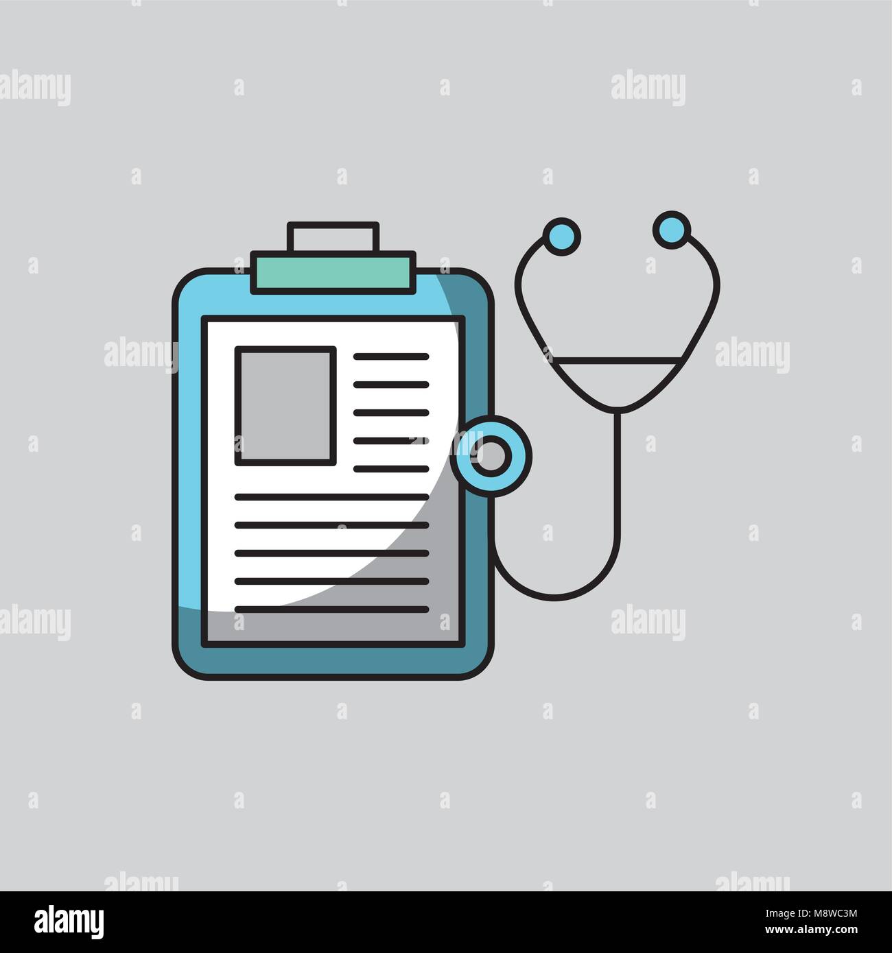 Medical concept stethoscope blank Stock Vector Images - Alamy