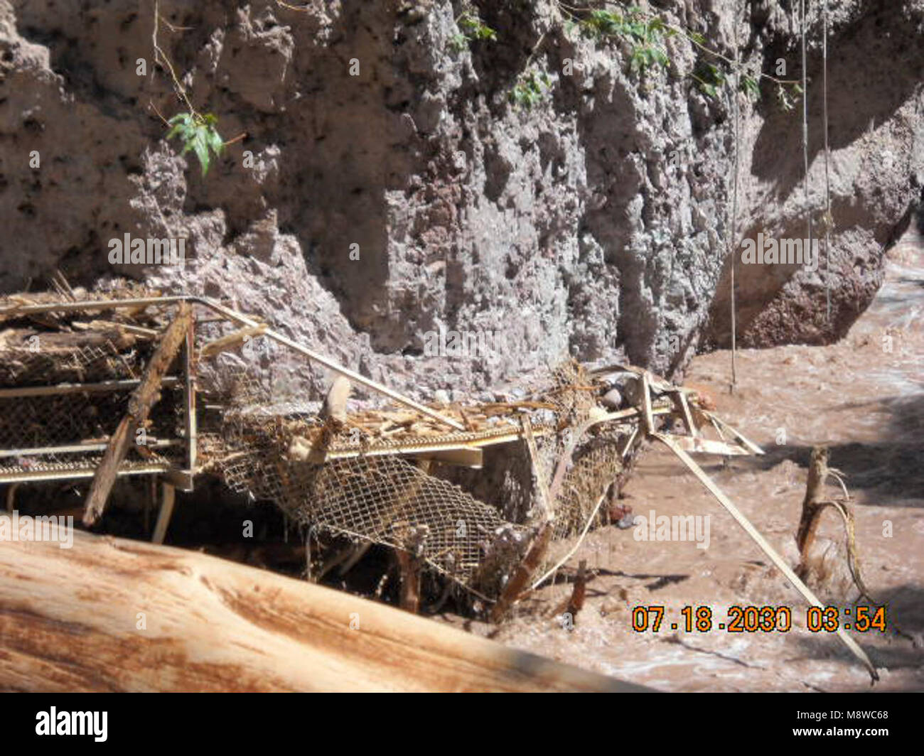 Catwalk CC Croock Stairs Damage Stock Photo - Alamy
