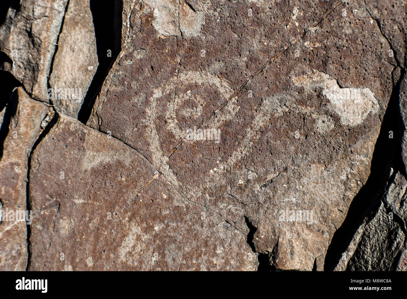 Tracing native rock painting art Stock Photo - Alamy