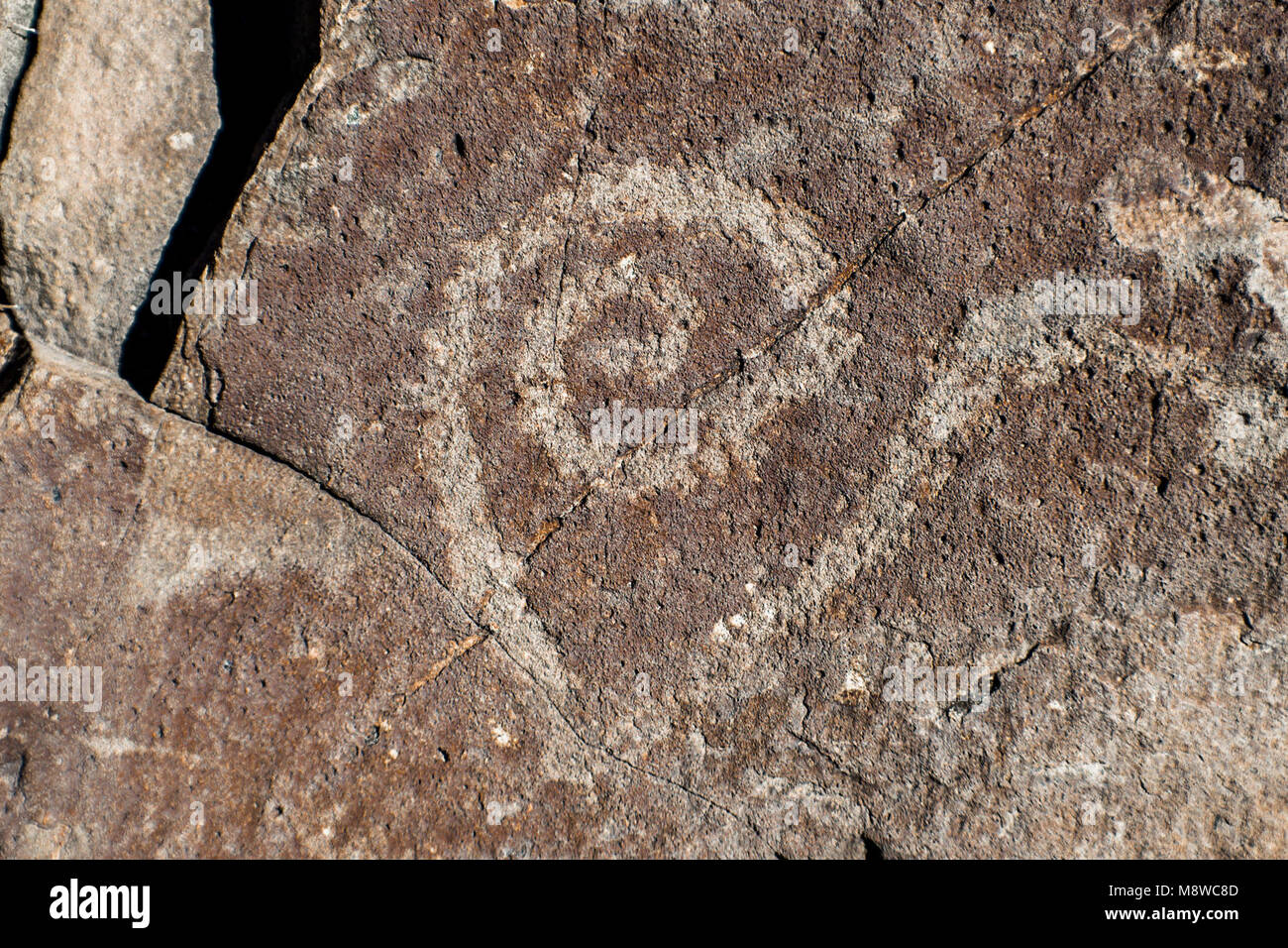 Tracing native rock painting art Stock Photo - Alamy