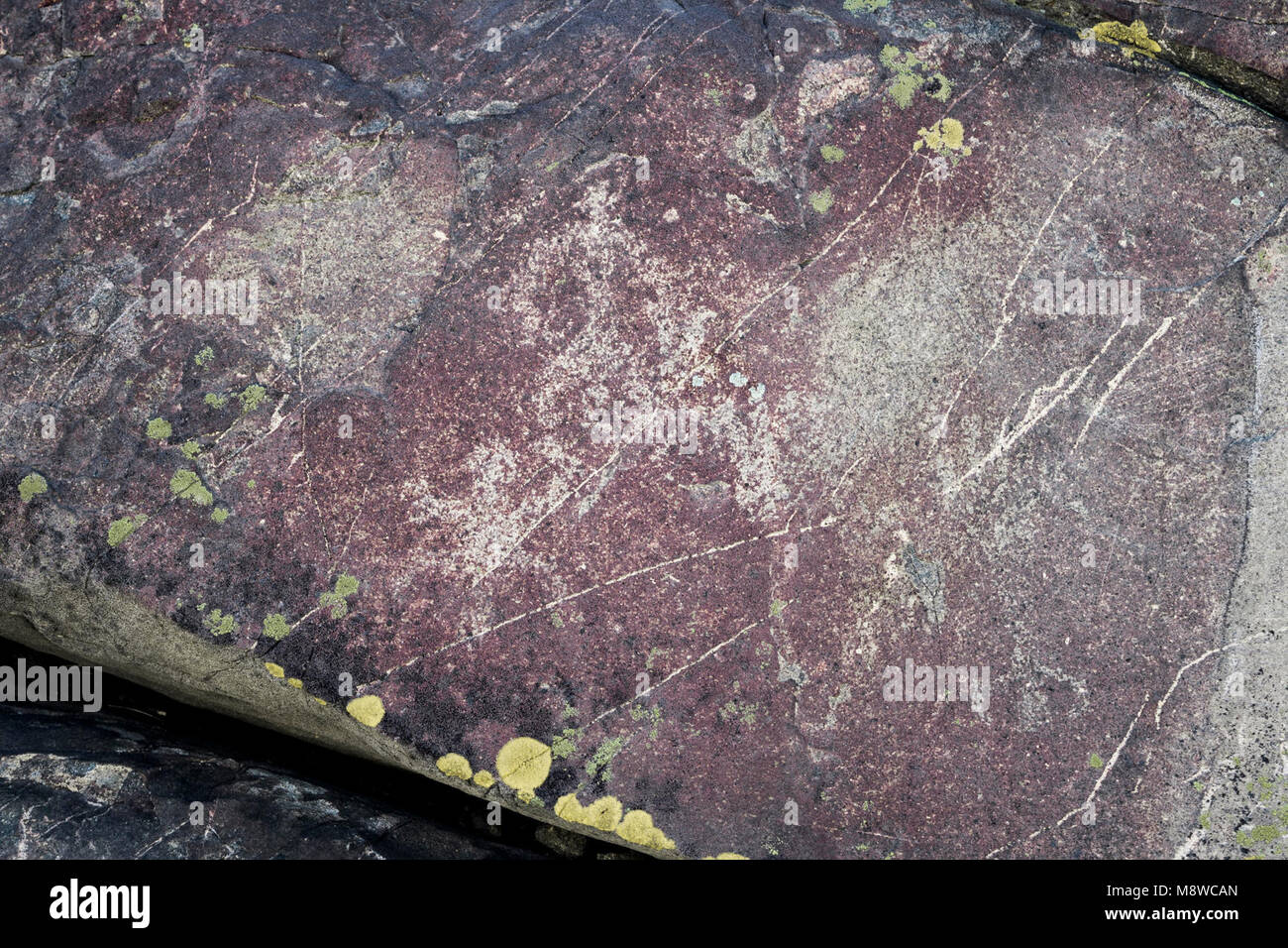 Tracing native rock painting art Stock Photo - Alamy