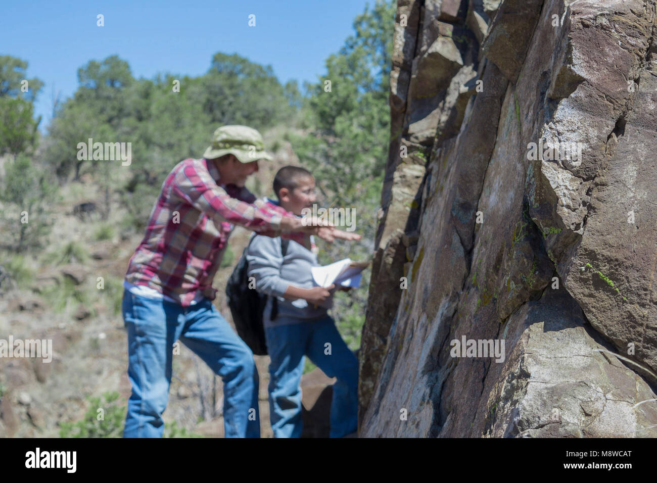 Tracing native rock painting art Stock Photo - Alamy