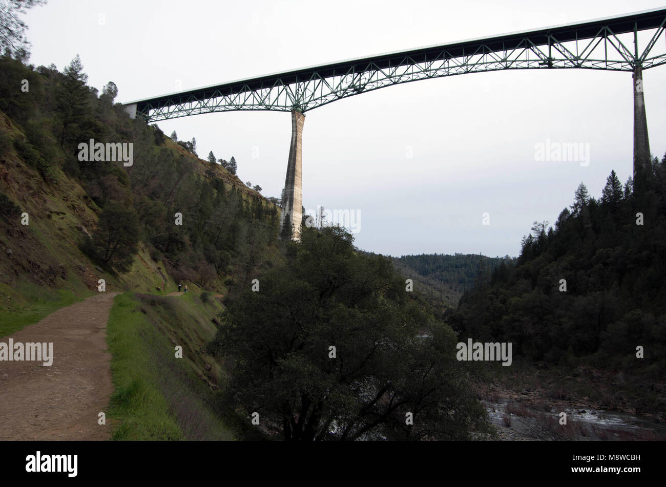 The Foresthill Bridge is one of the tallest bridges in California Stock ...