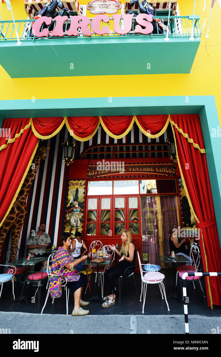 The colorful Little Kook cafe in Monastiriaki in central Athens Stock ...
